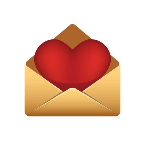 Premium Vector Envelope With Heart Icon Color Vector Illustration