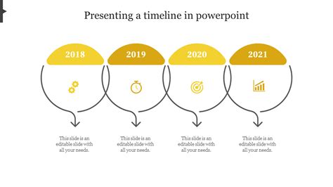 Creative Presenting A Timeline In PowerPoint Template Design