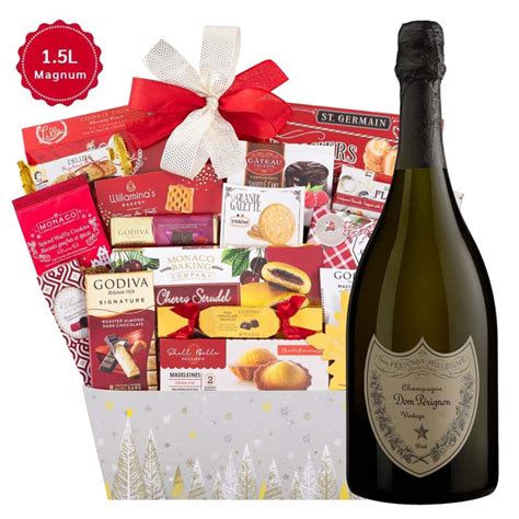 Dom Perignon Vintage Brut Magnum And Holiday T Basket