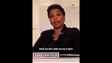Judge Lynn Toler Show Clip Part43 Judgelynntoler Funny Judgelynn