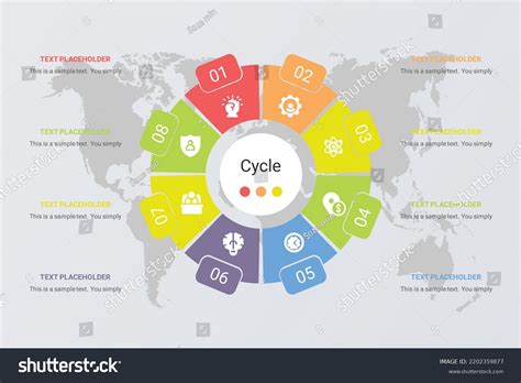 8 Steps Half Cycle Infographics Element Stock Vector Royalty Free 2202359877 Shutterstock