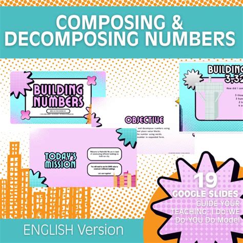 Eng And Spa Building Numbers Composing And Decomposing Word And Expanded Form