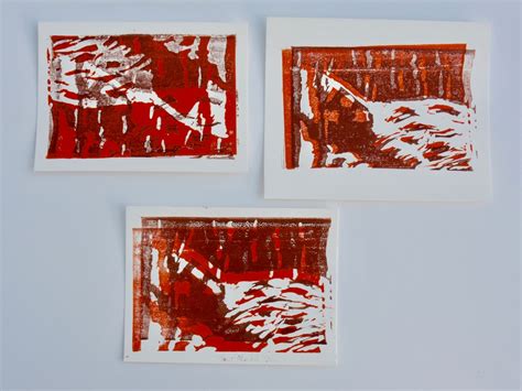 Doodlebug Dabblings Reduction Block Prints