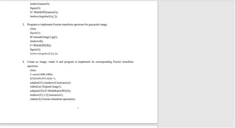 Solved Experiment Image Transform Experimental Objective Chegg