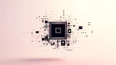 Futuristic Microchip And Circuit Board Design Premium Ai Generated Image