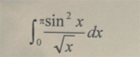 πsin xx dx Chegg com