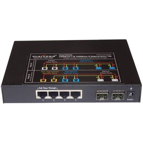 Dualcomm Etap 2306 Gbe Copper And Fiber Ethernet Network Tap Shopee Malaysia