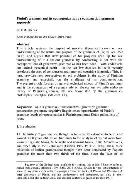pdf pāṇini s grammar and its computerization a construction grammar