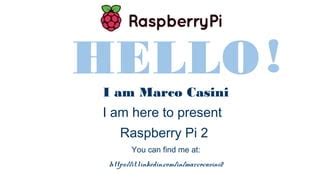 Presentation Raspberry Pi PPT