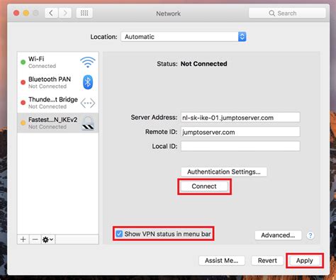 How To Connect FastestVPN Using IKEv2 Protocol On MacOS X