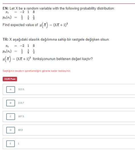 Solved EN Let X Be A Random Variable With The Following Chegg