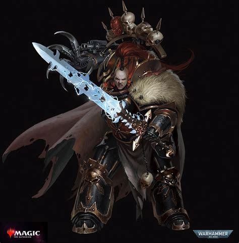 Ezekyle Abaddon Art By Chris Rallis 40k Gallery