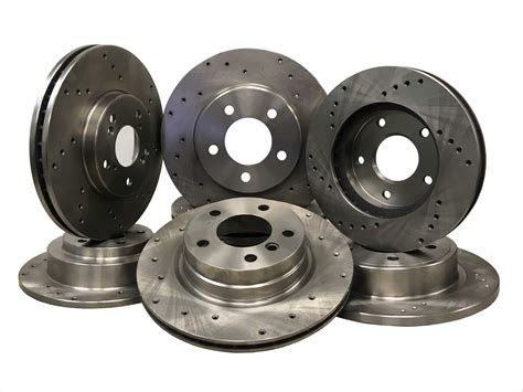 55070d Front Drilled Brake Rotor Pair Of 2