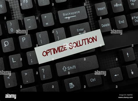 Conceptual Display Optimize Solution Business Approach Process Of