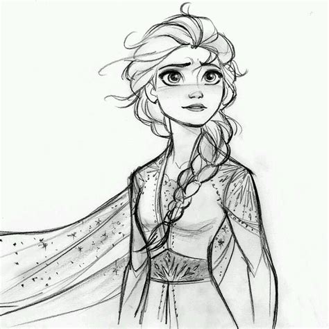 How To Draw Elsa From Frozen Step By Step Drawing Tutorials Artofit