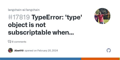 Typeerror Type Object Is Not Subscriptable When Importing Agent