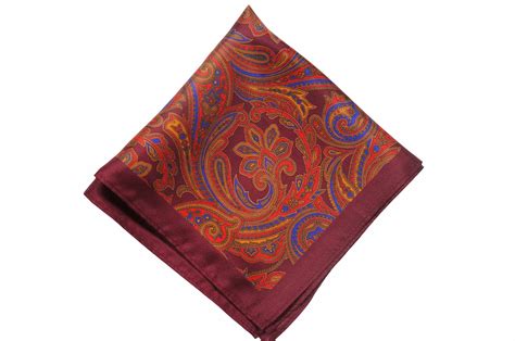 Colchester Burgundy Silk Pocket Square Aristocrats Bows N Ties