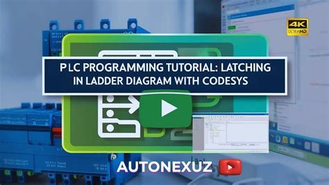 Plc Programming Tutorial Latching In Ladder Diagram With Codesys 4k Youtube