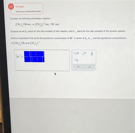 Solved Consider The Following Elementary Reaction L