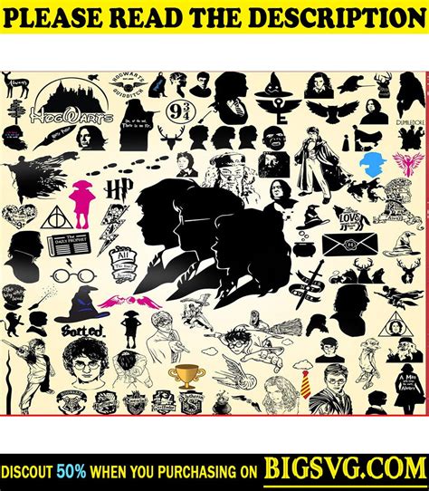 Harry Potter Svg Bundle Svg Cut Files For Cricut Svg Files For Cricut Mega Svg Bundle