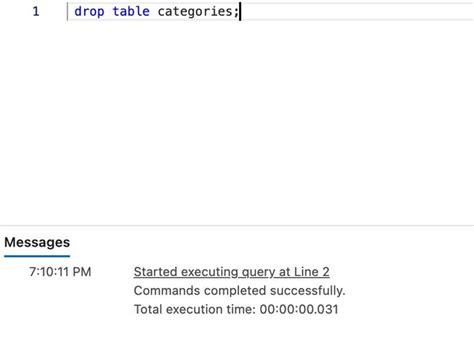 Instruction De Suppression De Table Sql Stacklima