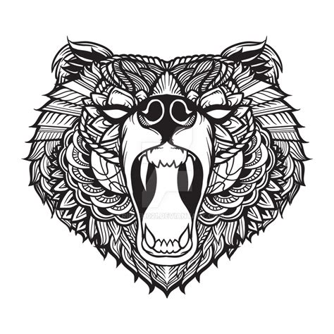 عکس های پی ان جی سیاه و سفید جالب خرس بدون زمینه و بک گراند