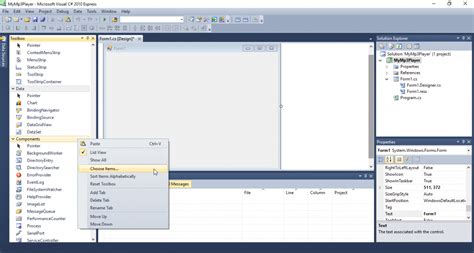 Creating Mp3 Player Using Windows Media Player In C