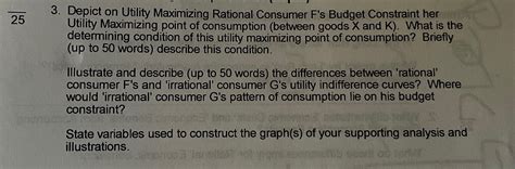 Solved Bar 253 ﻿depict On Utility Maximizing Rational