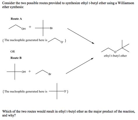 Solved Consider The Two Possible Routes Provided To