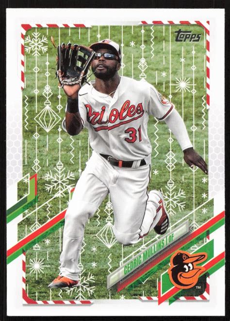 2021 topps holiday cedric mullins hw15