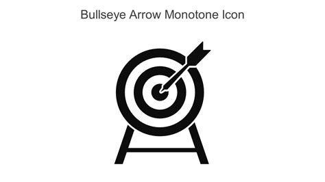 Bullseye Arrow Monotone Icon In Powerpoint Pptx Png And Editable Eps Format PPT Presentation