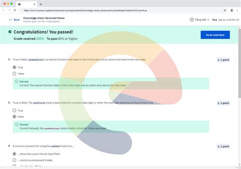 Knowledge Check Advanced Hooks Advanced React