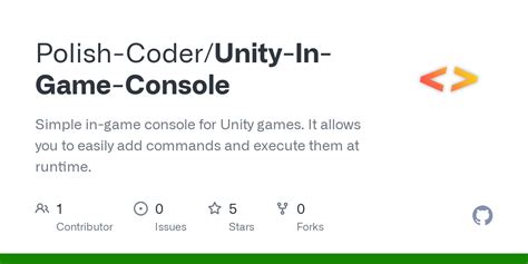 Github Polish Coderunity In Game Console Simple In Game Console For