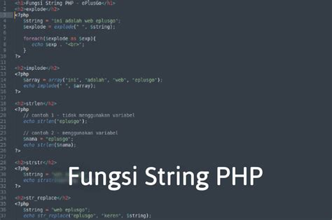Fungsi String Php Eplusgo