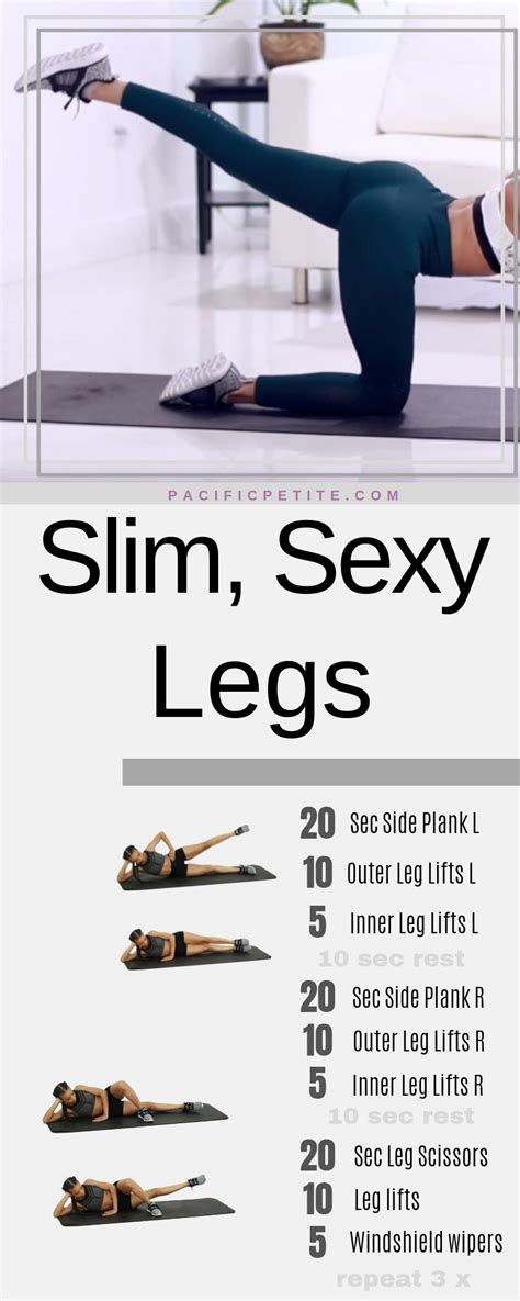 At Home Slim Legs Workout Plan For Long Toned Slim Legs For Women Fast