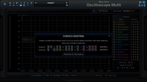 Blue Cats Oscilloscope Multi Name And Route The Waveforms To The Selected Output Bus And
