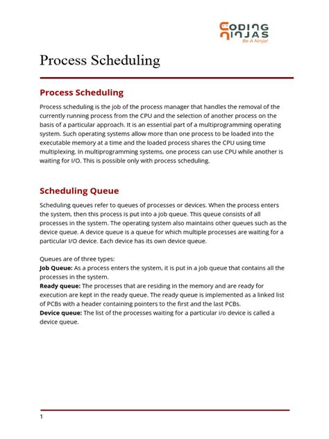 Gp Os Intro Processscheduling Pdf Scheduling Computing