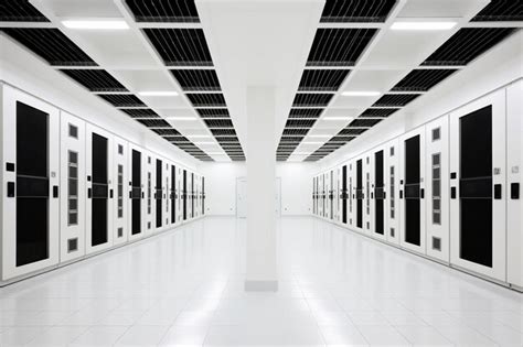 Sophisticated Simplicity In Server Room Layout Premium Ai Generated Image