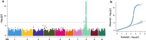 Manhattan And Quantilequantile Q−q Plots Of Genome Wide Association