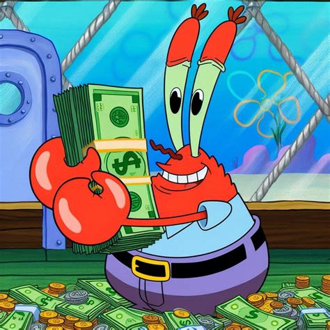 Ai Generated Fan Arts With Mr Krabs Hugging The Money Fandom