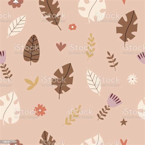 섬세한 꽃과 식물이 어우러진 매끄러운 패턴 디자인을 위해 흰색 배경에 분리된 벡터 그림 0명에 대한 스톡 벡터 아트 및 기타 이미지 0명 고풍스런 귀여운 Istock