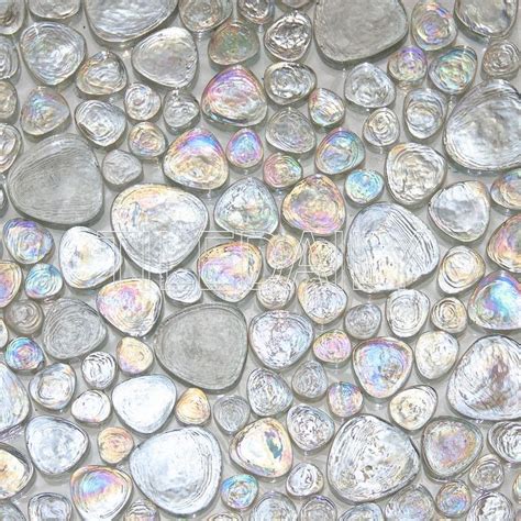 Iridescent Pebble Glass Mosaic Mosaic Glass Wall And Floor Tiles