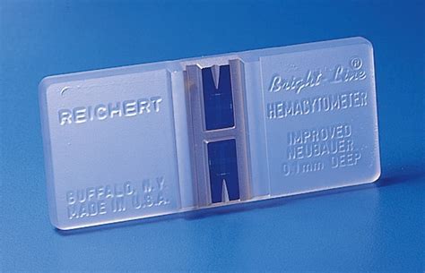 Bright Line Hemacytometer Supplied With Two Cover Slips Hemacytometers
