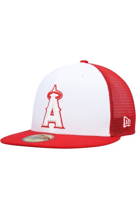 New Era Mens New Era Whitered Los Angeles Angels 2023 On Field