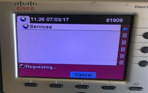 Cicso Ip Phone Showing Service Message All Time Cisco Community