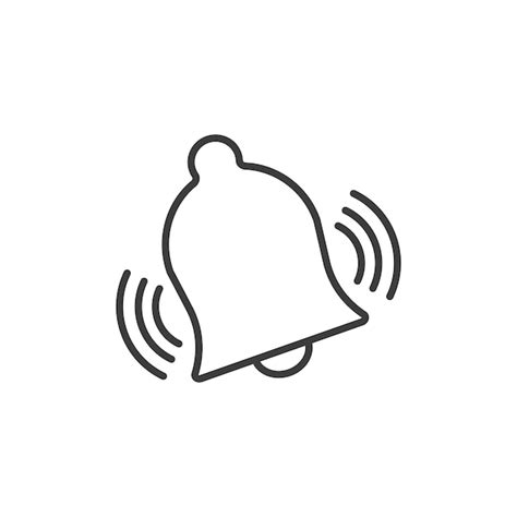 Premium Vector Bell Ring Icon Set Alarm Notification Bell Vector Symbol Doorbell Pictogram