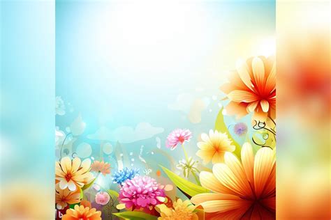 Summer Flowers Background Graphic By Endrawsart · Creative Fabrica