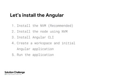 Solution Challenge Introduction For Angularpptx