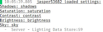 Lighting Datastore Not Saving Lighting Settings Scripting Support