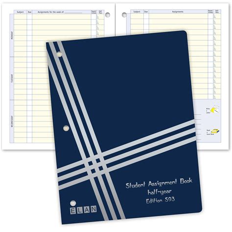 Undated Student Assignment Book Half Year Student Homework Planner By Undated Student Assignment Book Half Year Student Homework Planner By